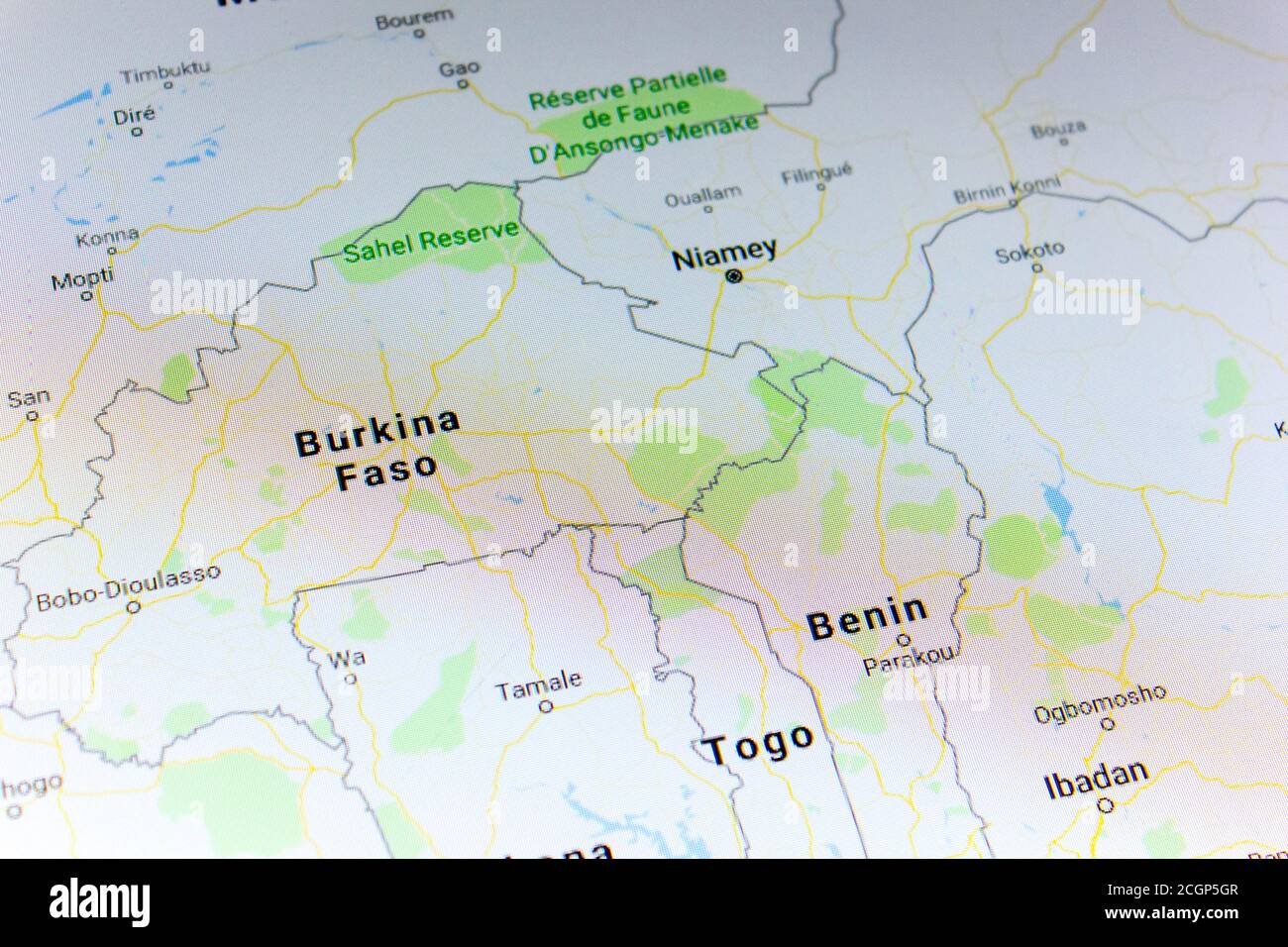 Maps of burkina faso hi-res stock photography and images - Alamy