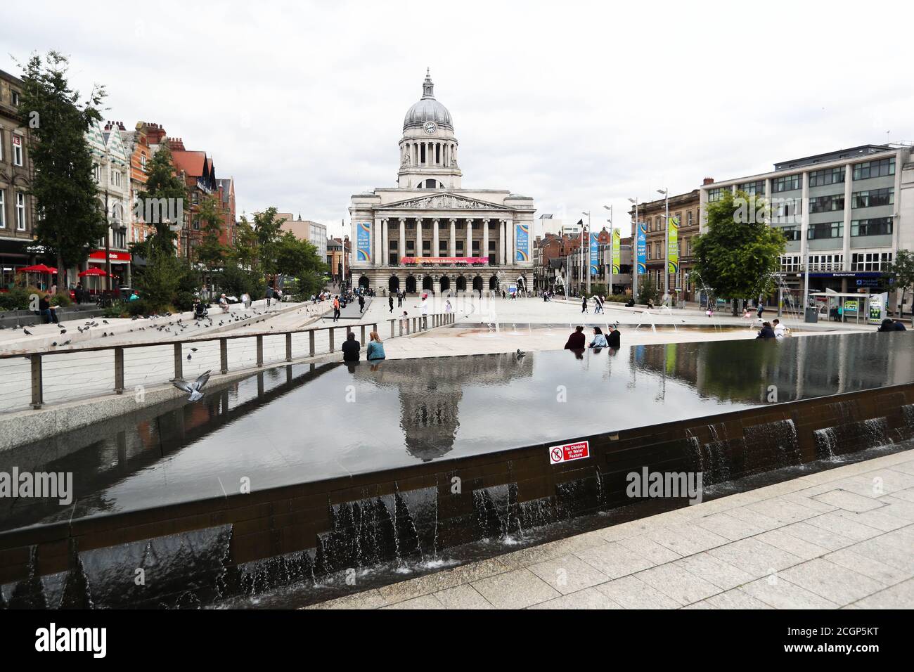 Nottingham City Centre, Market Square Stock Photo - Alamy