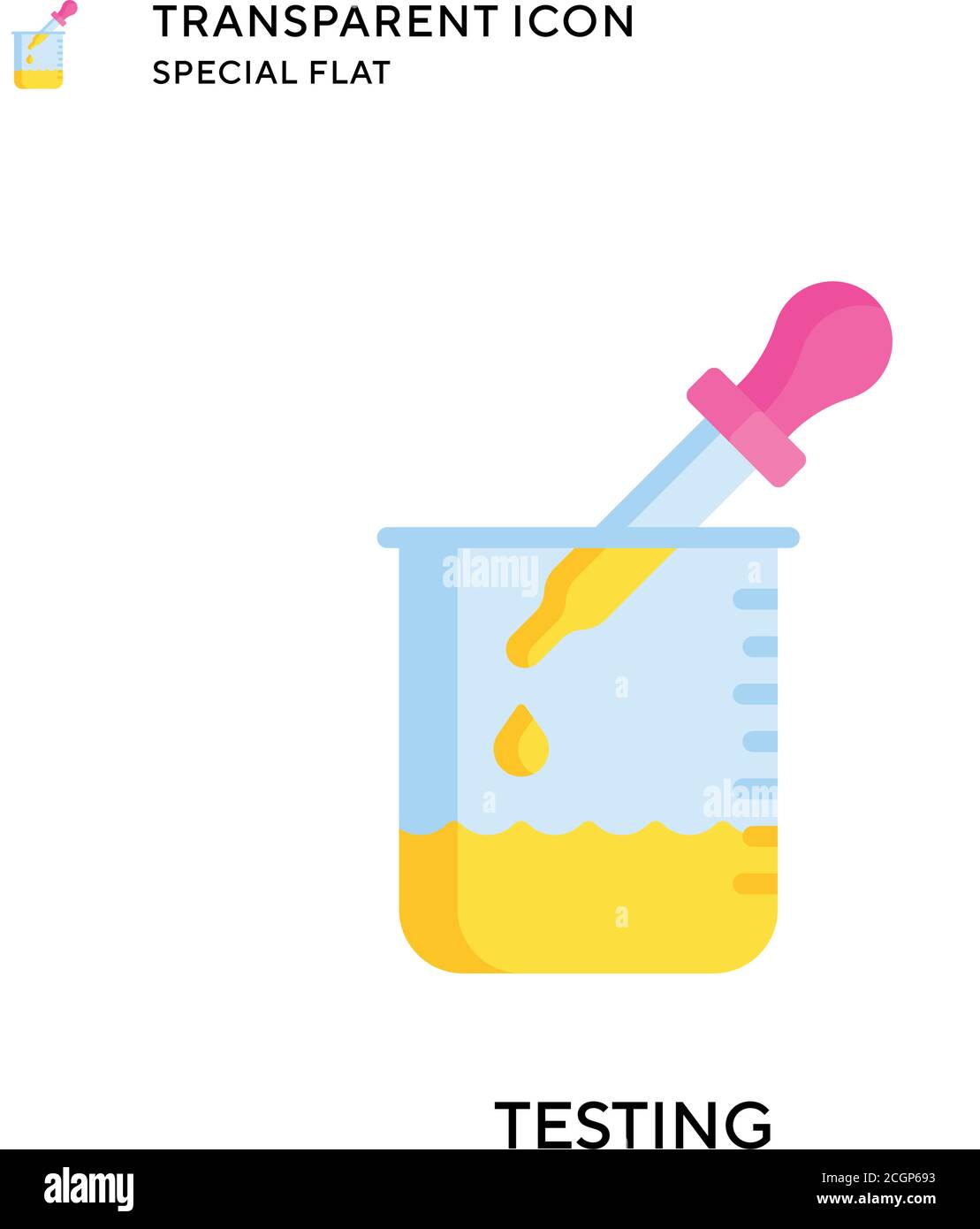 Testing vector icon. Flat style illustration. EPS 10 vector Stock ...