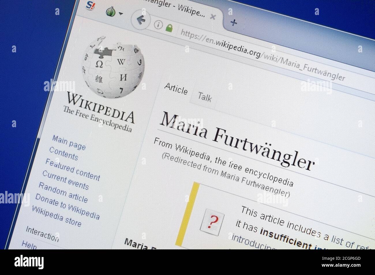 Maria furtwängler hi-res stock photography and images - Alamy