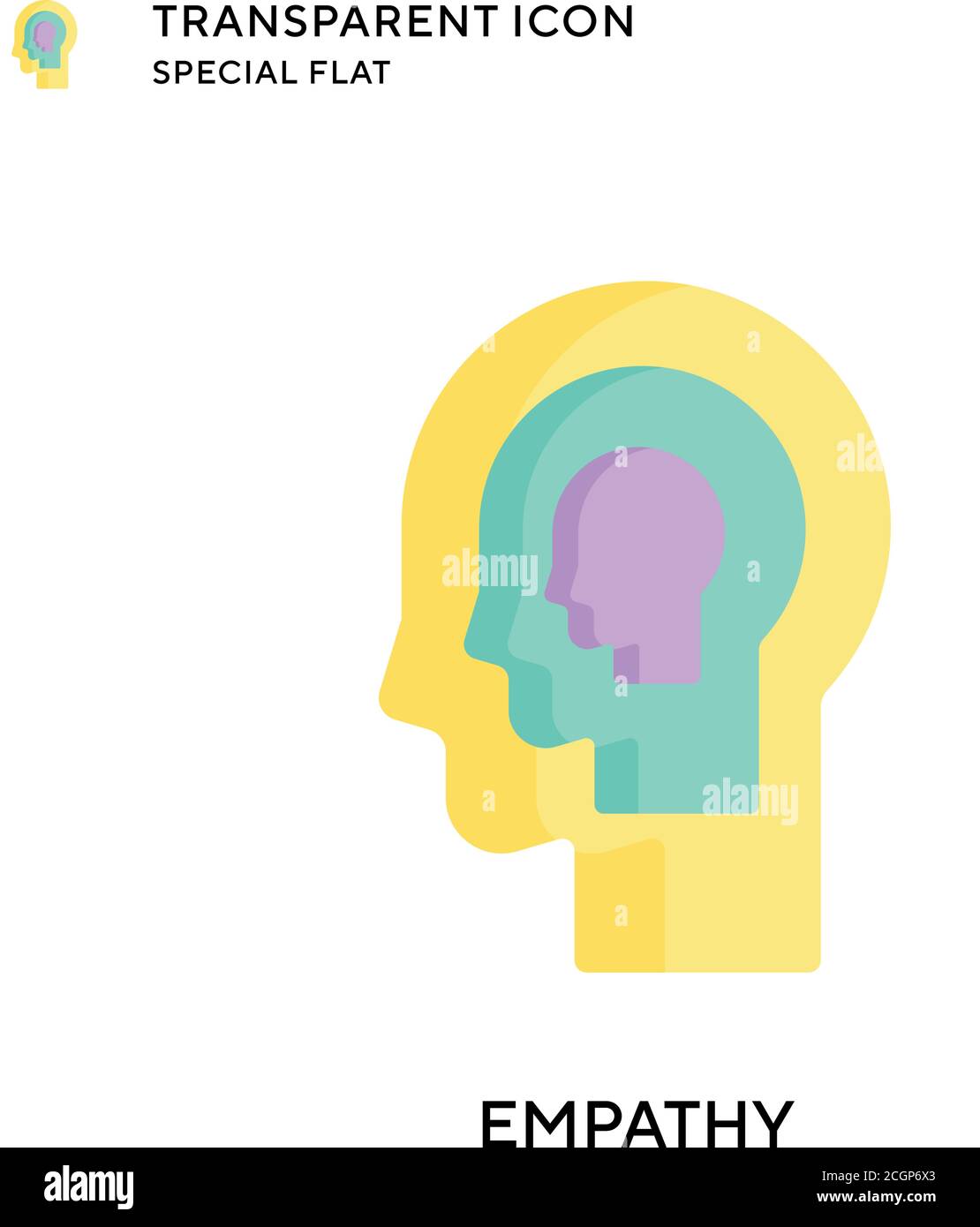 Empathy vector icon. Flat style illustration. EPS 10 vector Stock ...