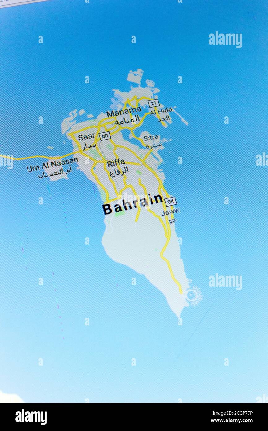 Maps of bahrain hi-res stock photography and images - Alamy