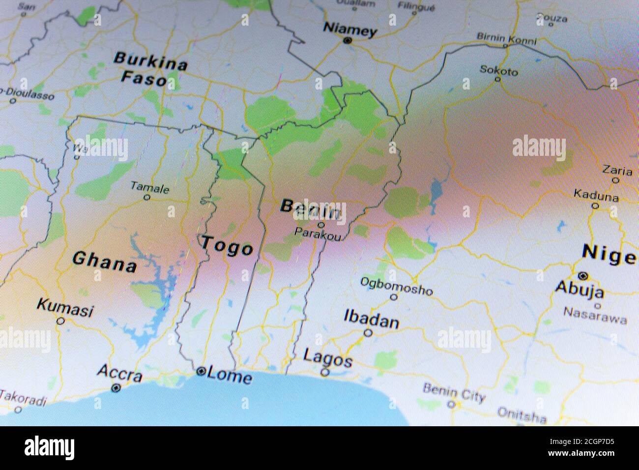Maps of benin hi-res stock photography and images - Alamy