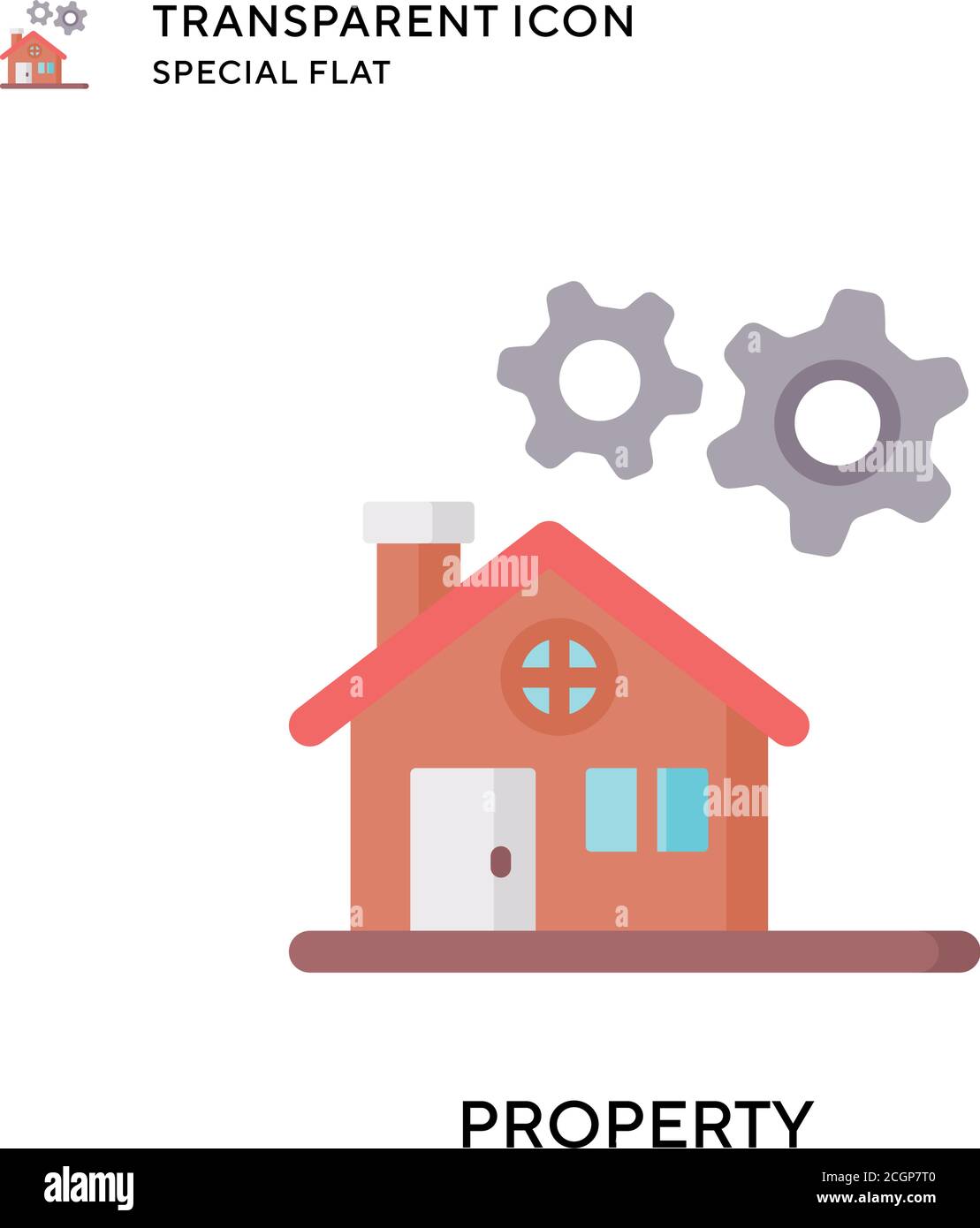 Property vector icon. Flat style illustration. EPS 10 vector Stock ...