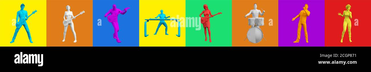 Music Poster Wallpaper Abstract Background Theme Art Stock Photo - Alamy