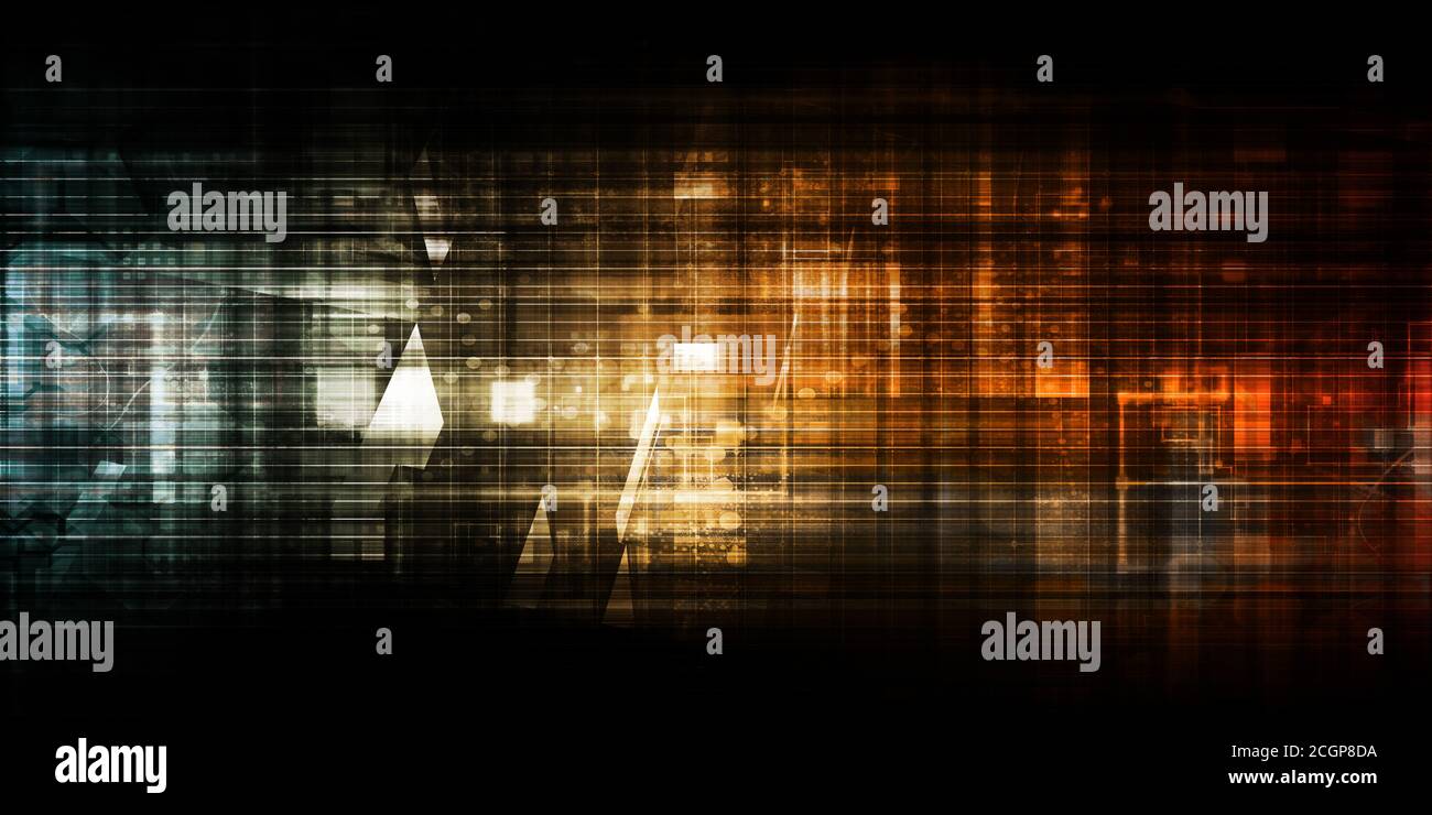 A Mechanical Engineering as Science Abstract Art Stock Photo - Alamy