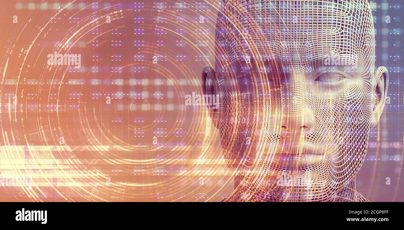 Technology Abstract as a Concept Background Art Stock Photo - Alamy