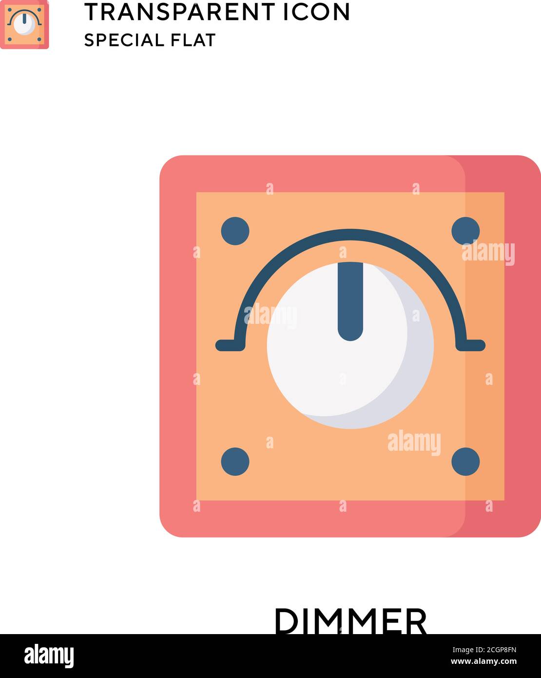 Dimmer vector icon. Flat style illustration. EPS 10 vector Stock Vector ...