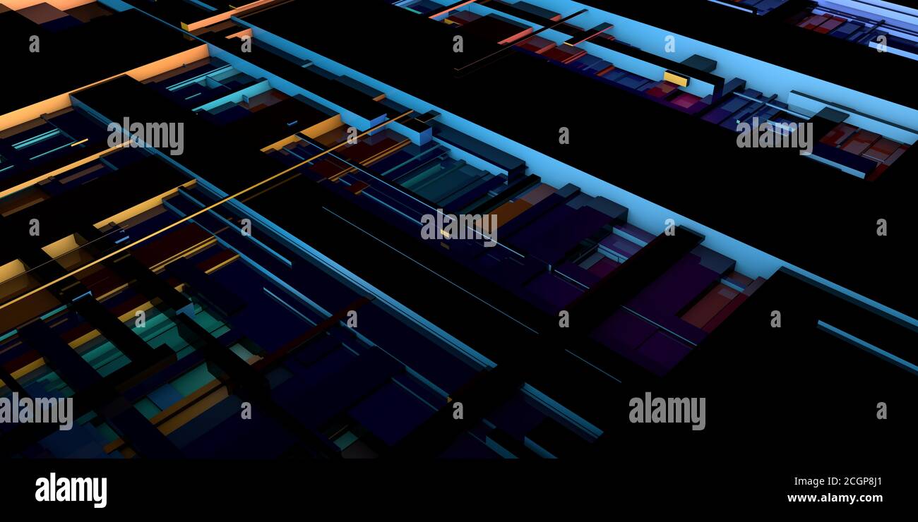 Futuristic Background with Technology Integration System Abstract Stock ...