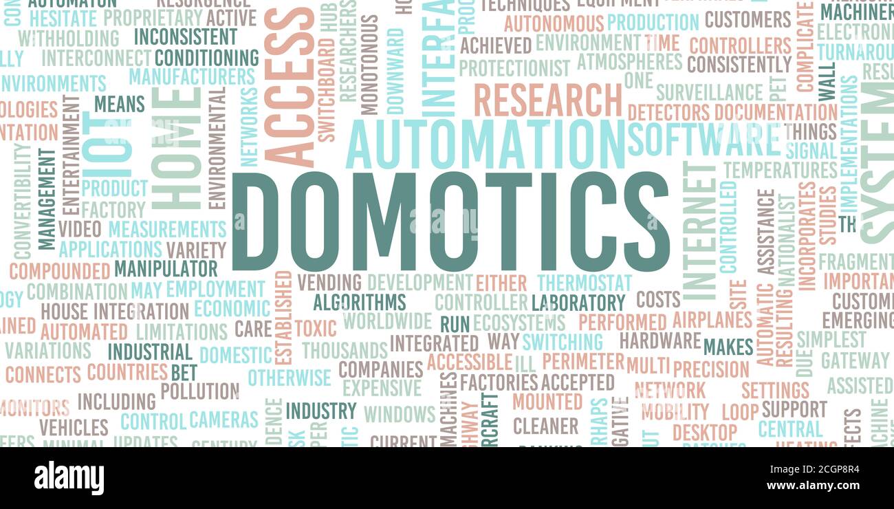 Domotics Home Automation System Solution and Services Stock Photo - Alamy