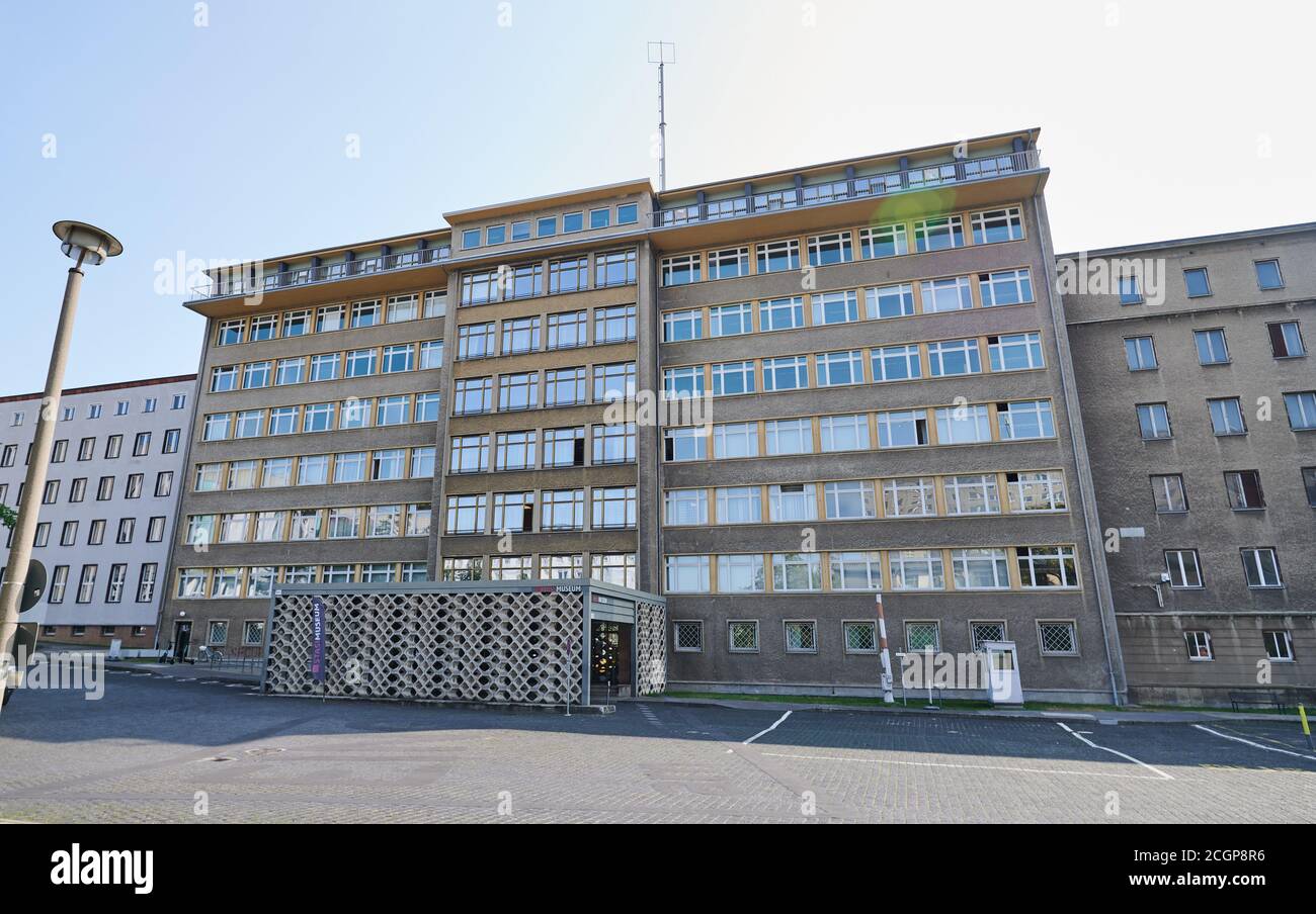 Berlin, Germany. 12th Sep, 2020. The main building of the former Stasi ...