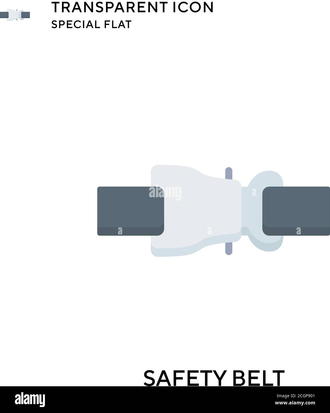 Safety belt vector icon. Flat style illustration. EPS 10 vector Stock ...