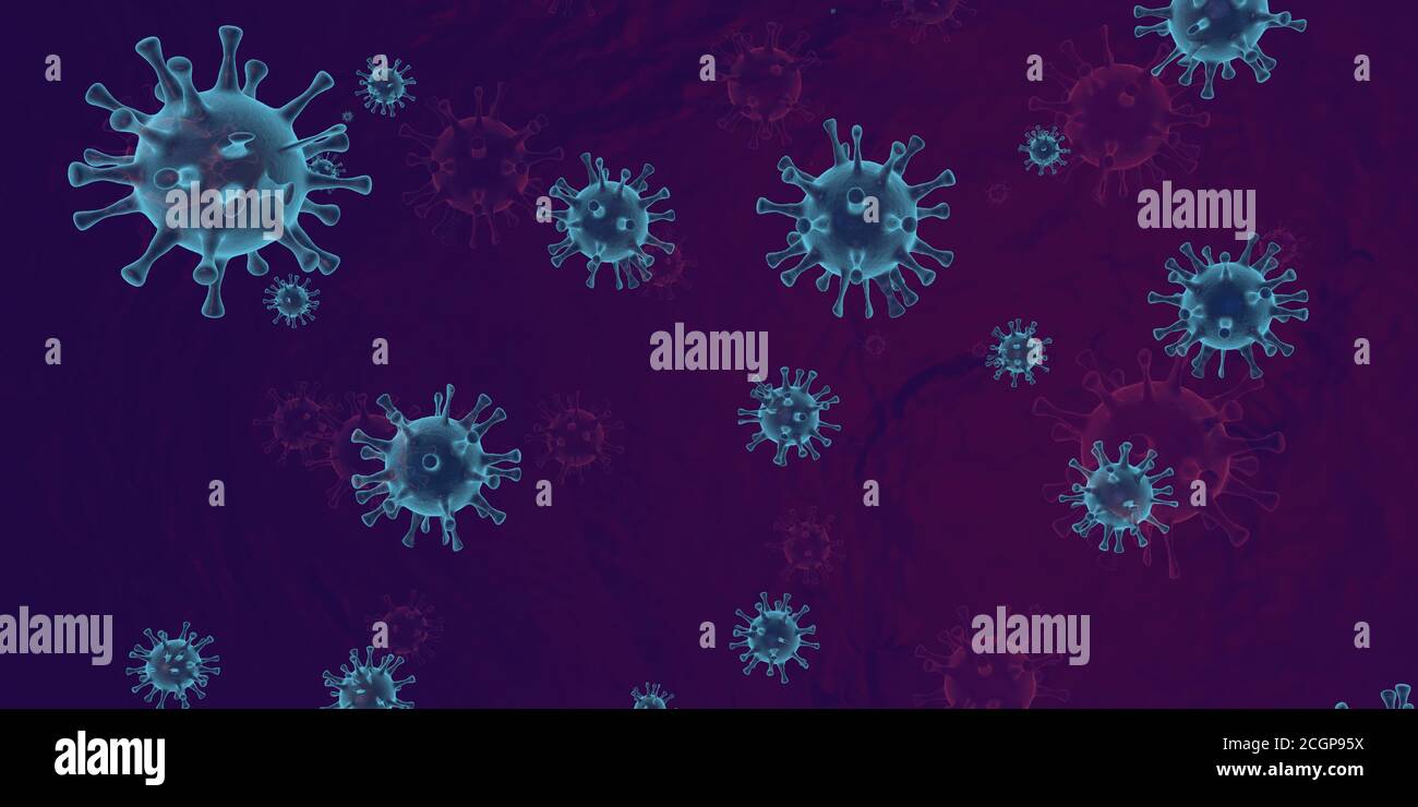 Virus Background as a Science Creative Concept Art Stock Photo - Alamy