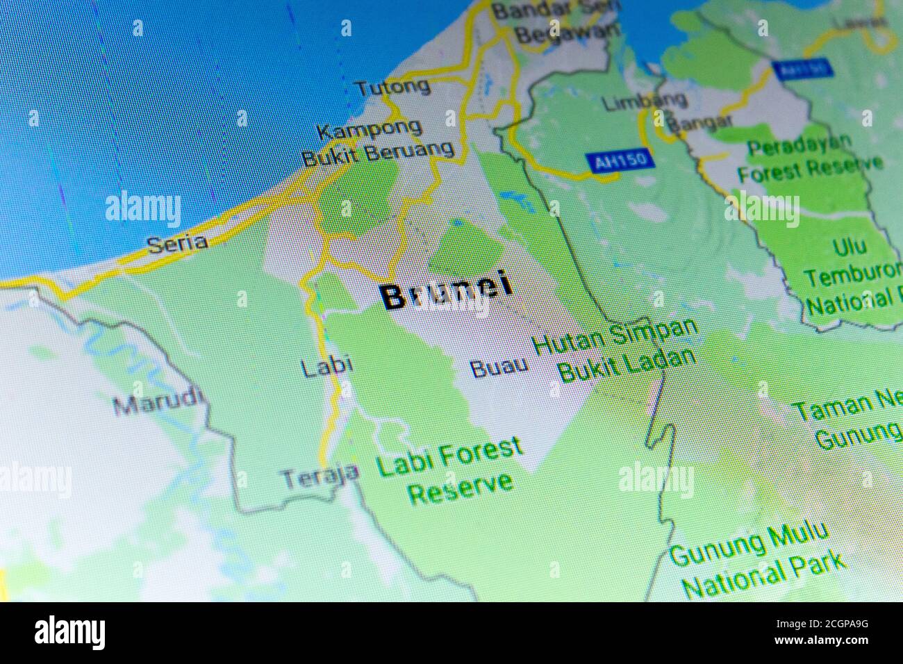 Maps of brunei hi-res stock photography and images - Alamy