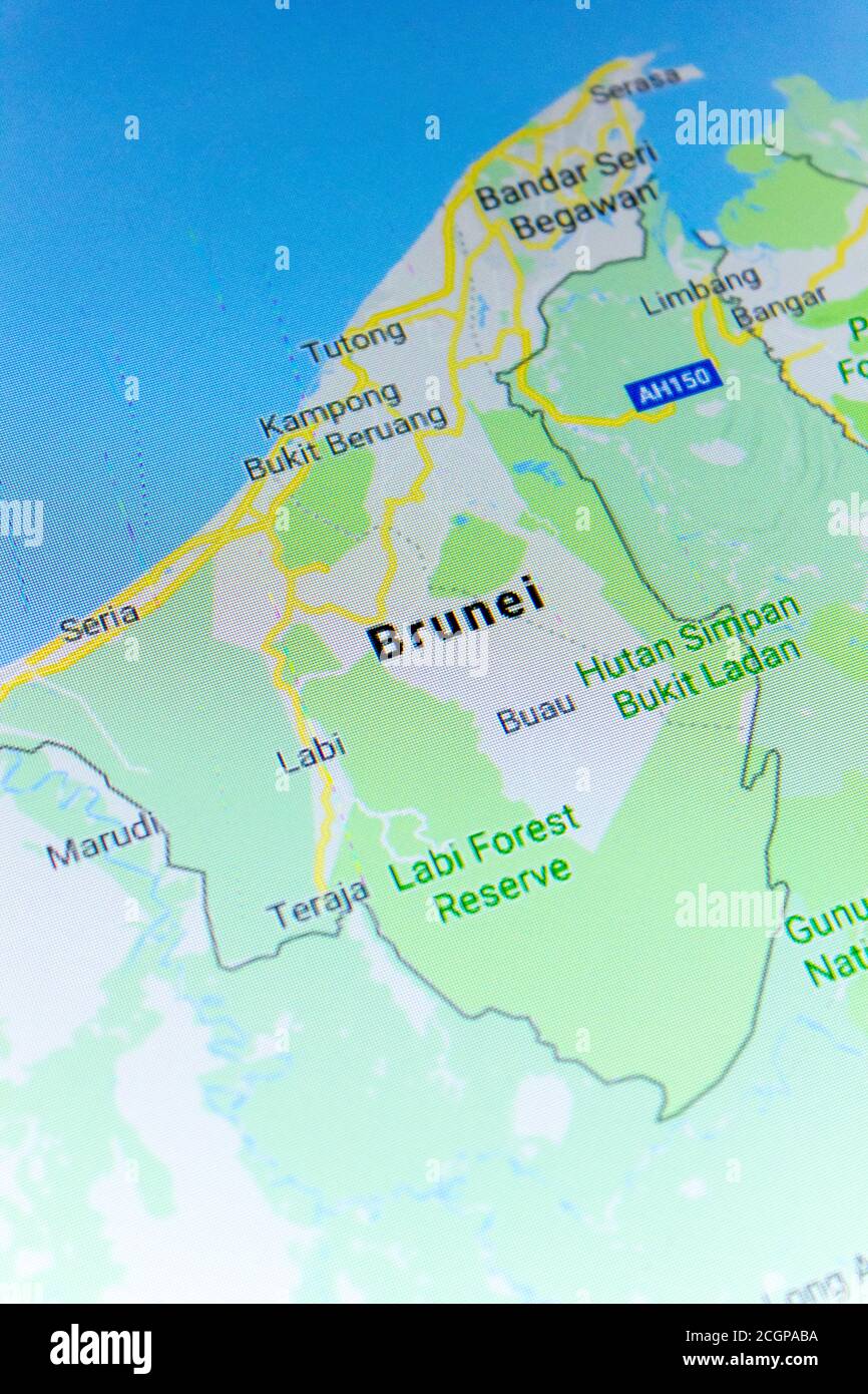 Maps of brunei hi-res stock photography and images - Alamy