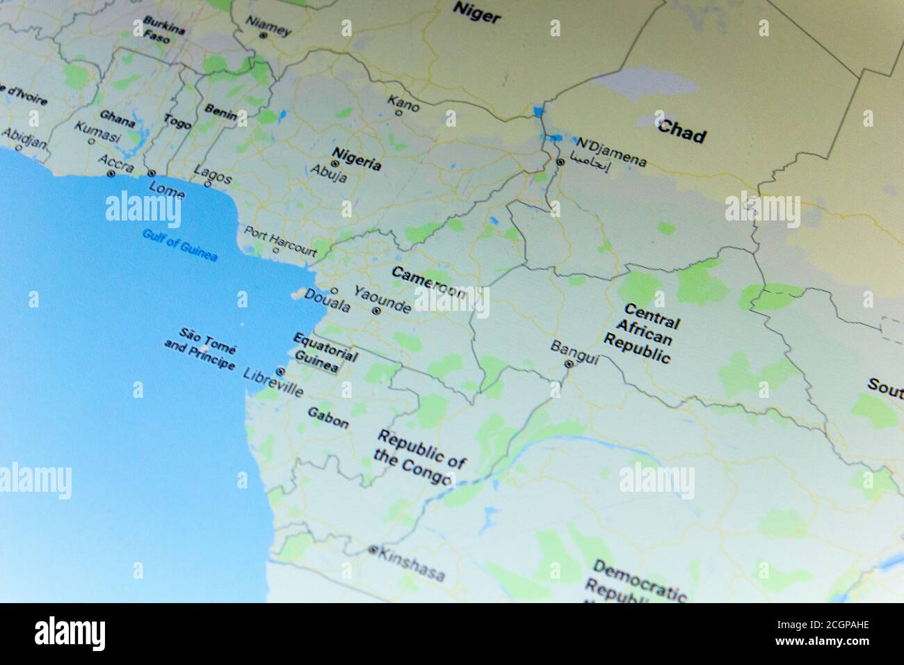 Maps of cameroon hi-res stock photography and images - Alamy