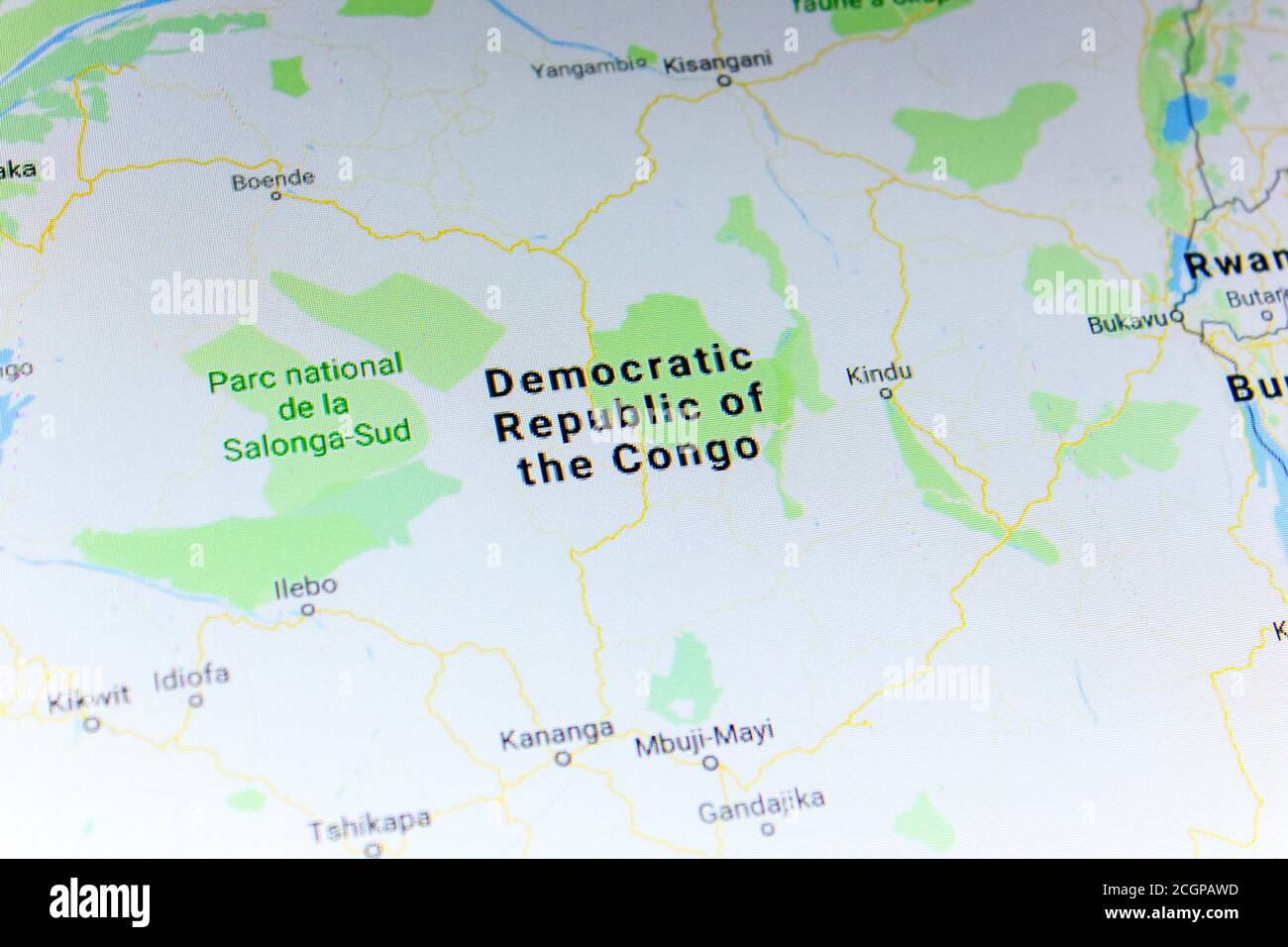 Maps of the democratic republic of congo hi-res stock photography and ...