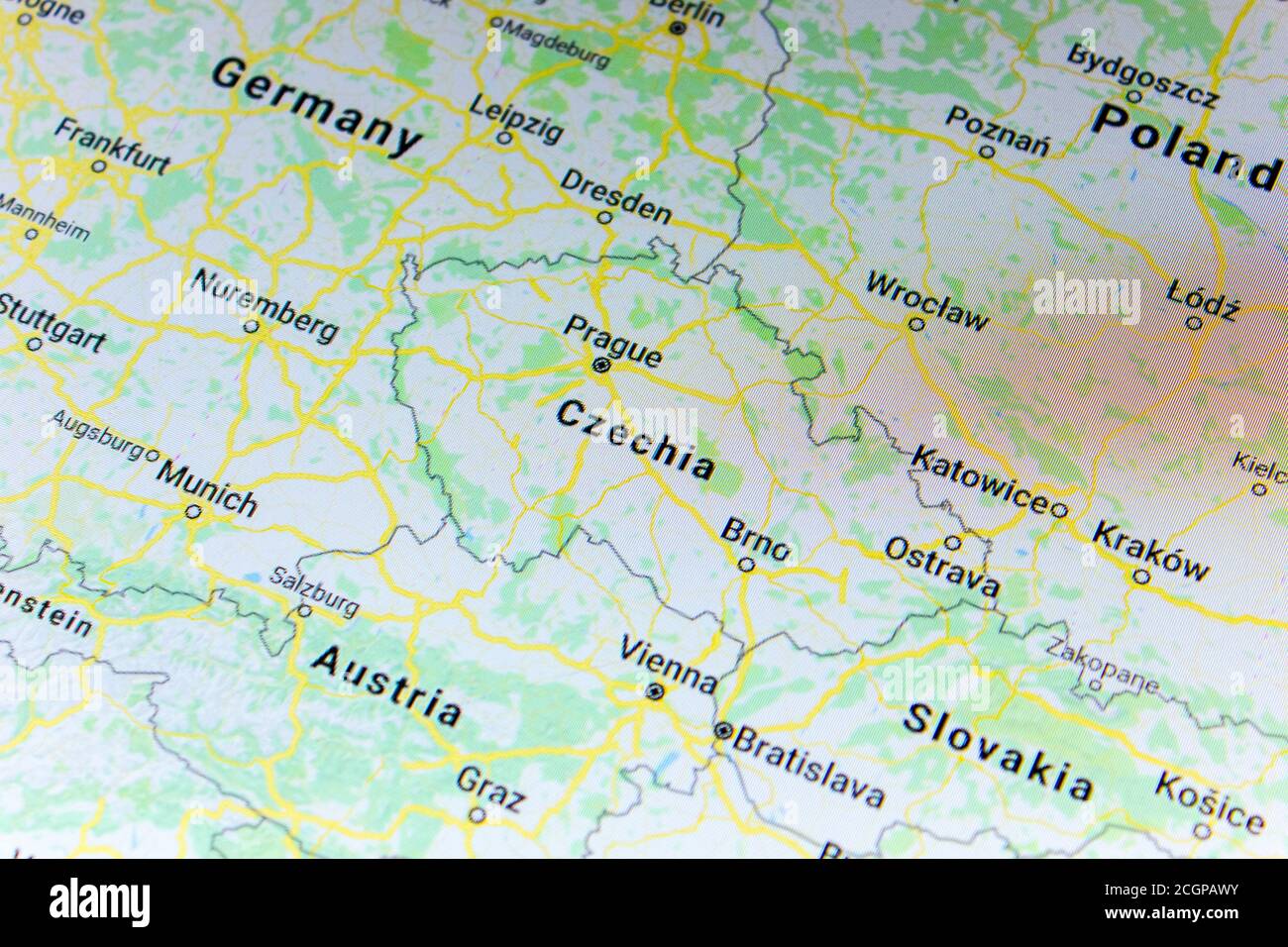 Political map of czechia hi-res stock photography and images - Alamy