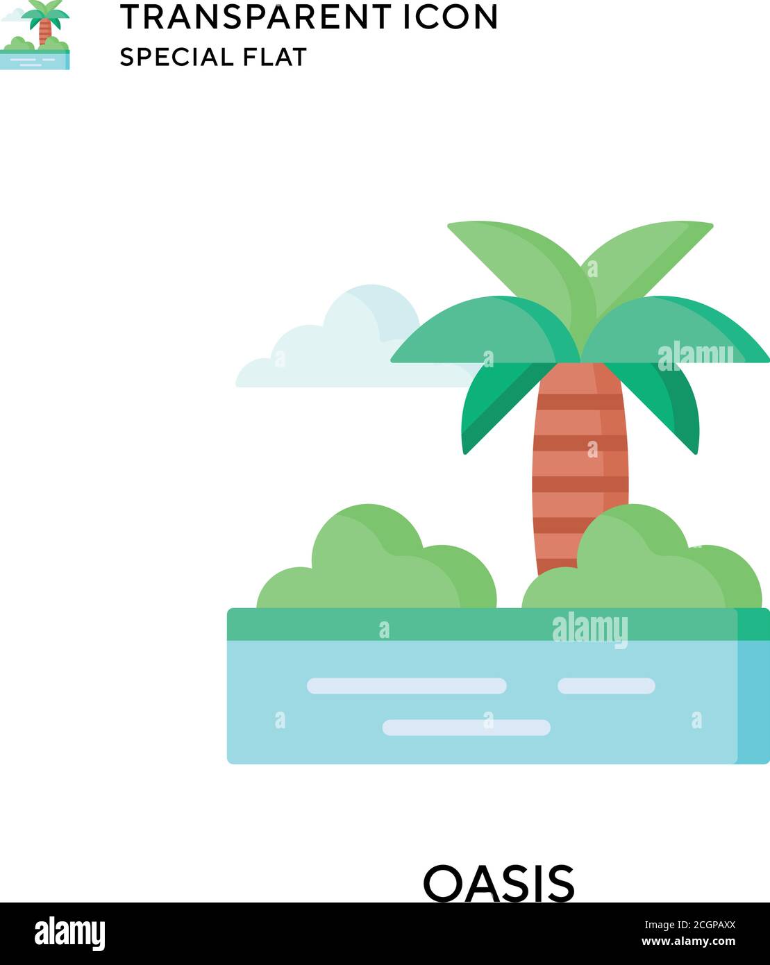 Arid oasis Stock Vector Images - Alamy