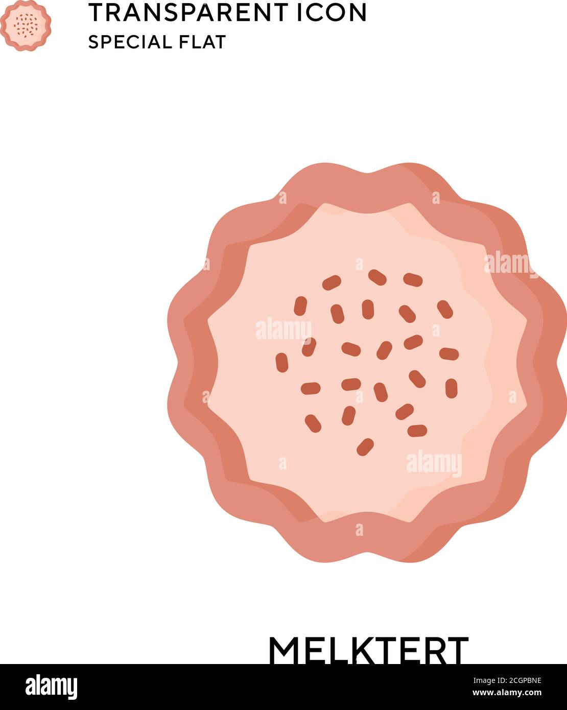 South african melktert milktart Stock Vector Images - Alamy