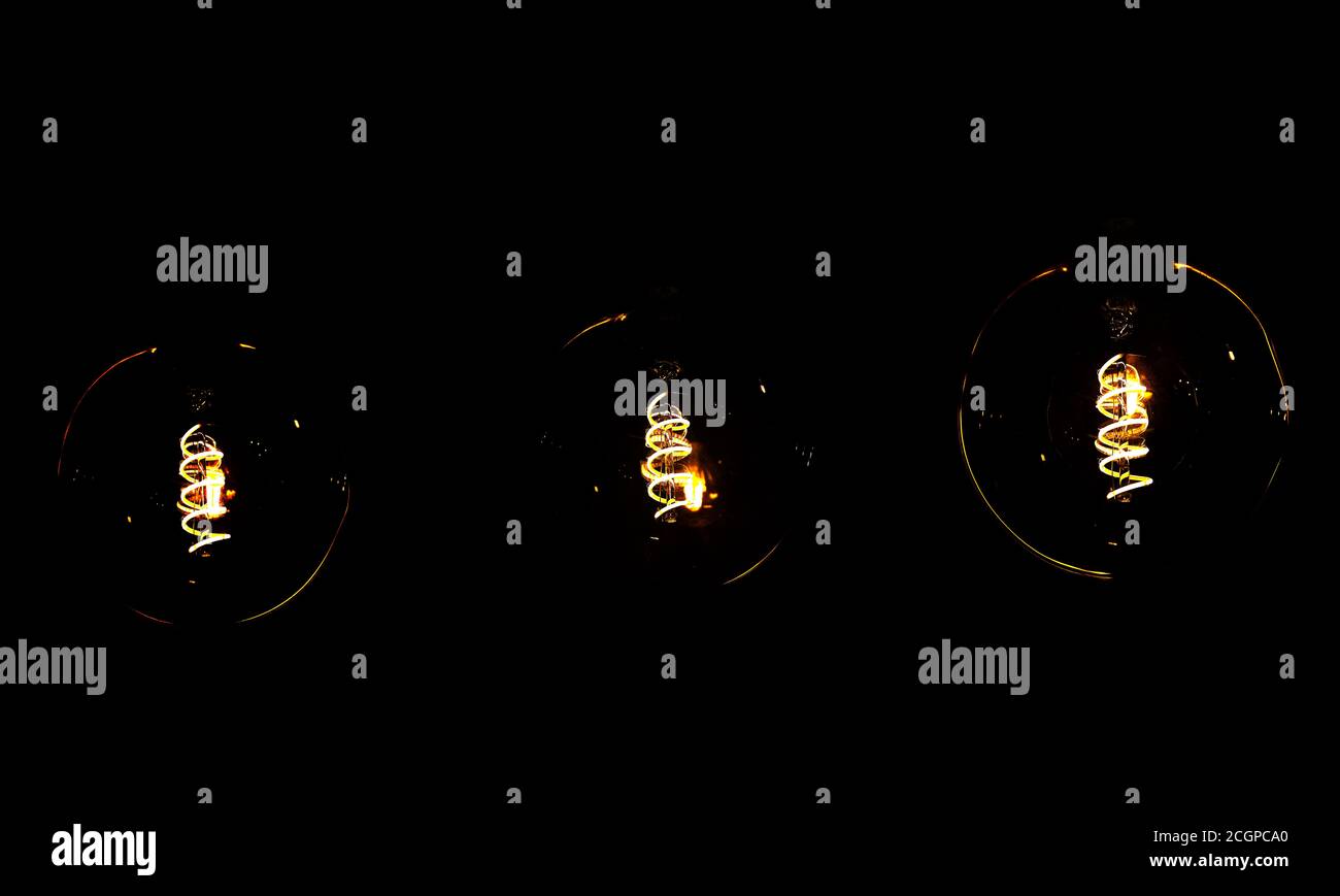 Led spiral filament bulb hi-res stock photography and images - Alamy