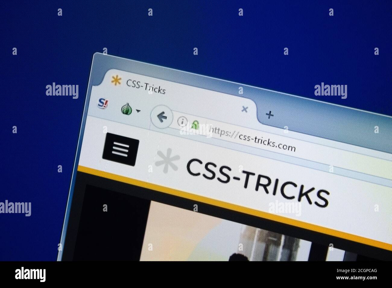 Ryazan, Russia - August 26, 2018: Homepage of CSS- Tricks website on ...