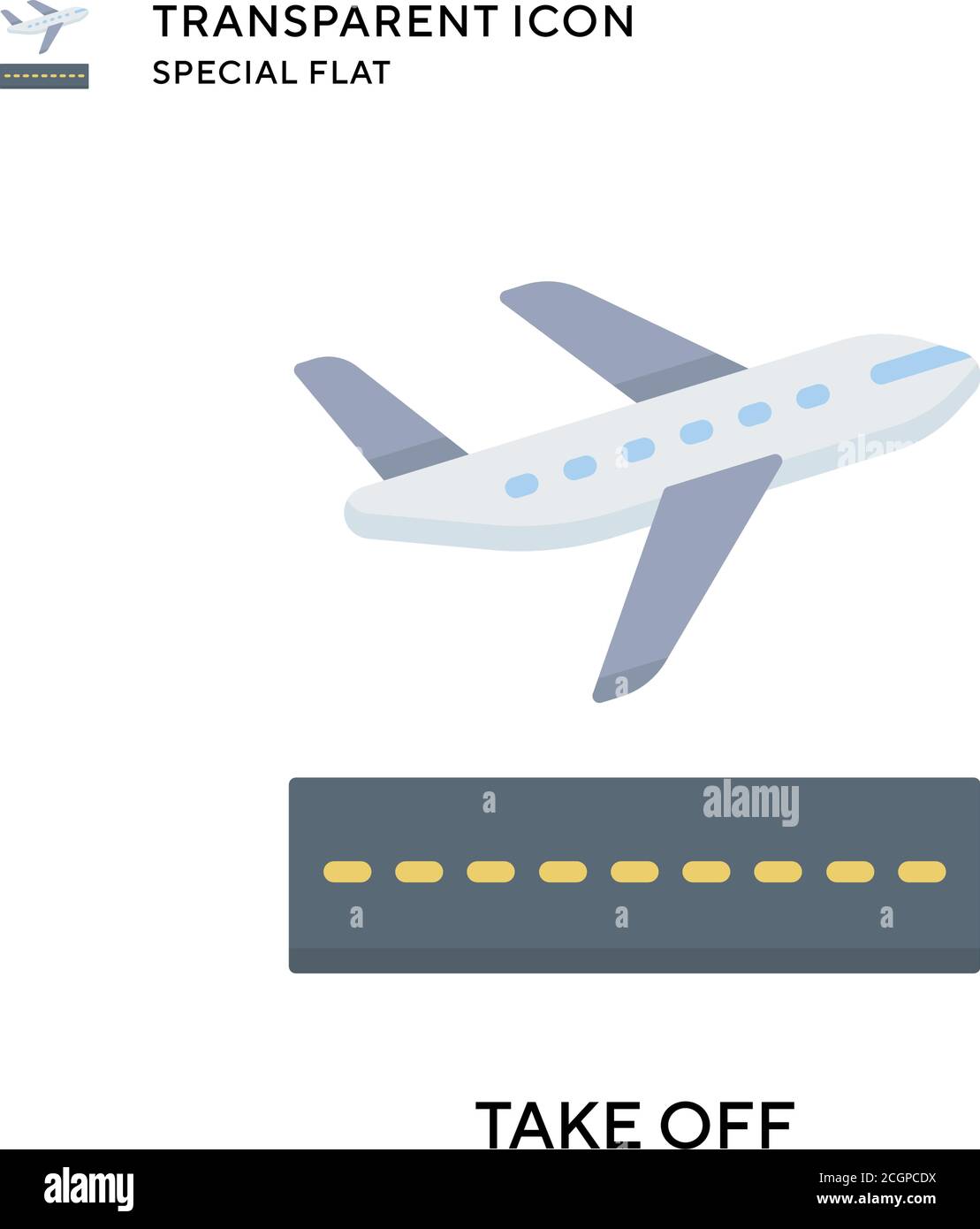 Take off vector icon. Flat style illustration. EPS 10 vector Stock ...