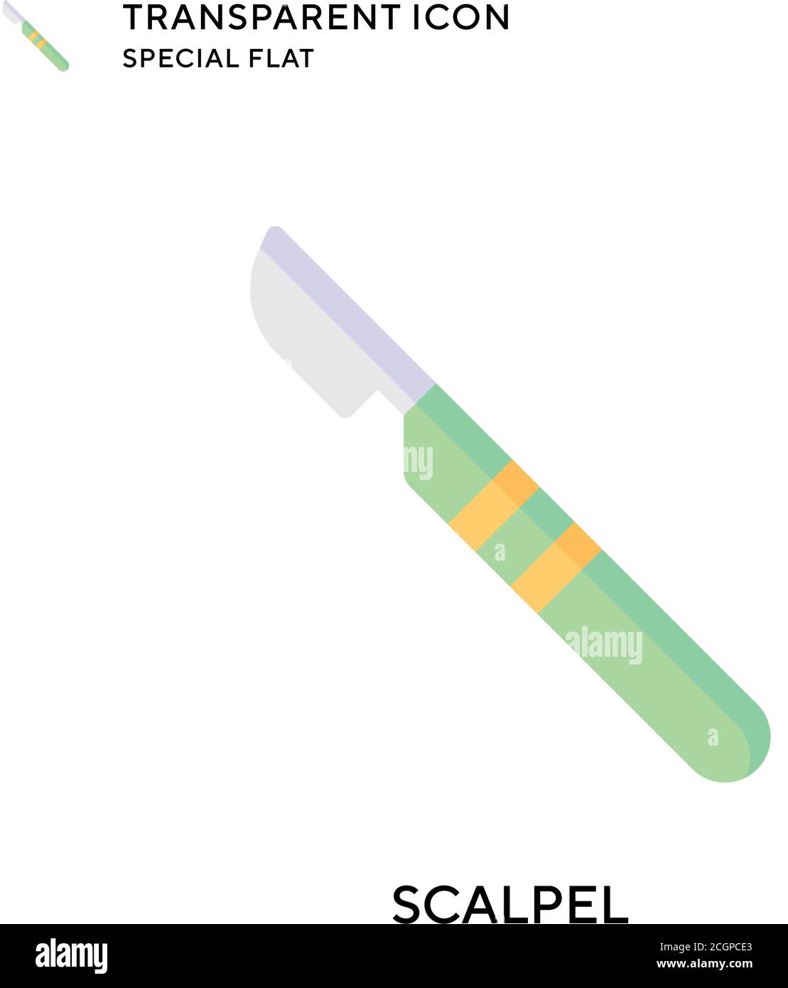 Surgery scalpel icon blue Cut Out Stock Images & Pictures - Alamy