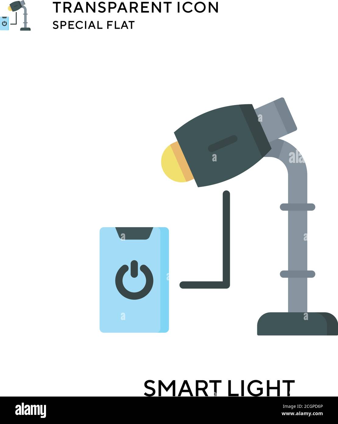 Smart light vector icon. Flat style illustration. EPS 10 vector Stock ...
