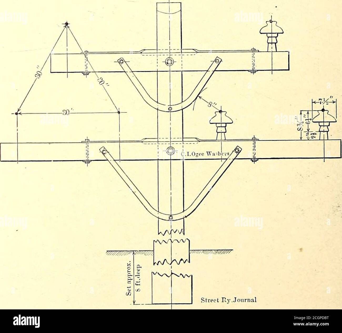 Pole mounted insulator hi-res stock photography and images - Alamy