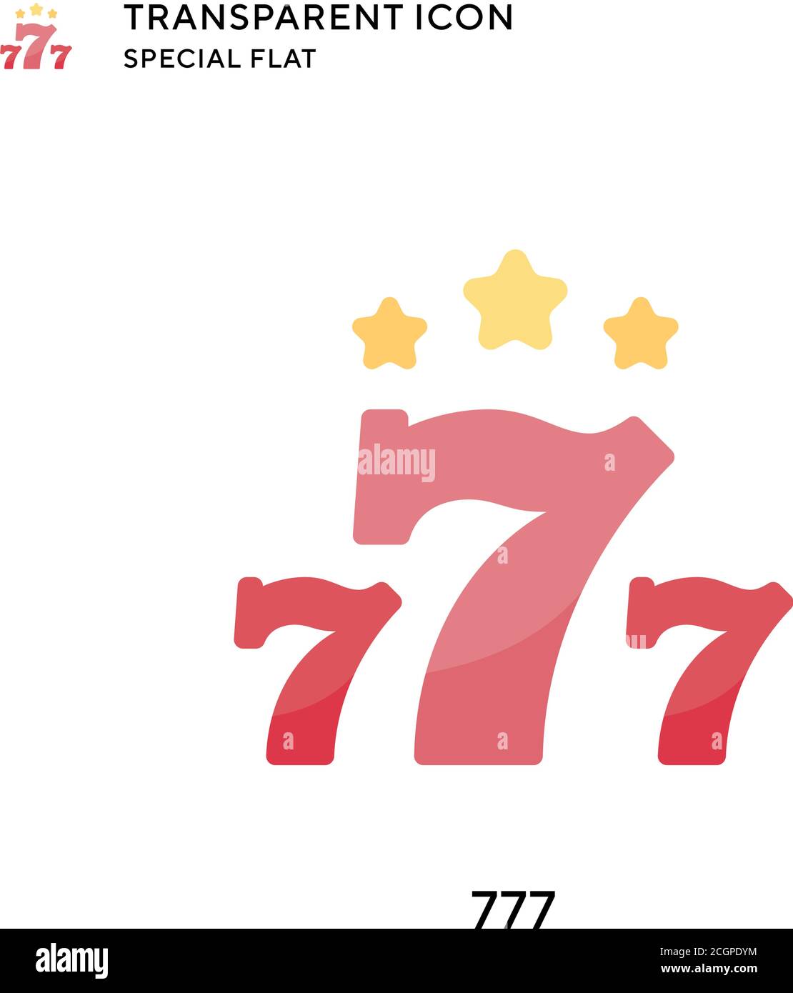 Big win 777 lottery vector casino Cut Out Stock Images & Pictures - Alamy