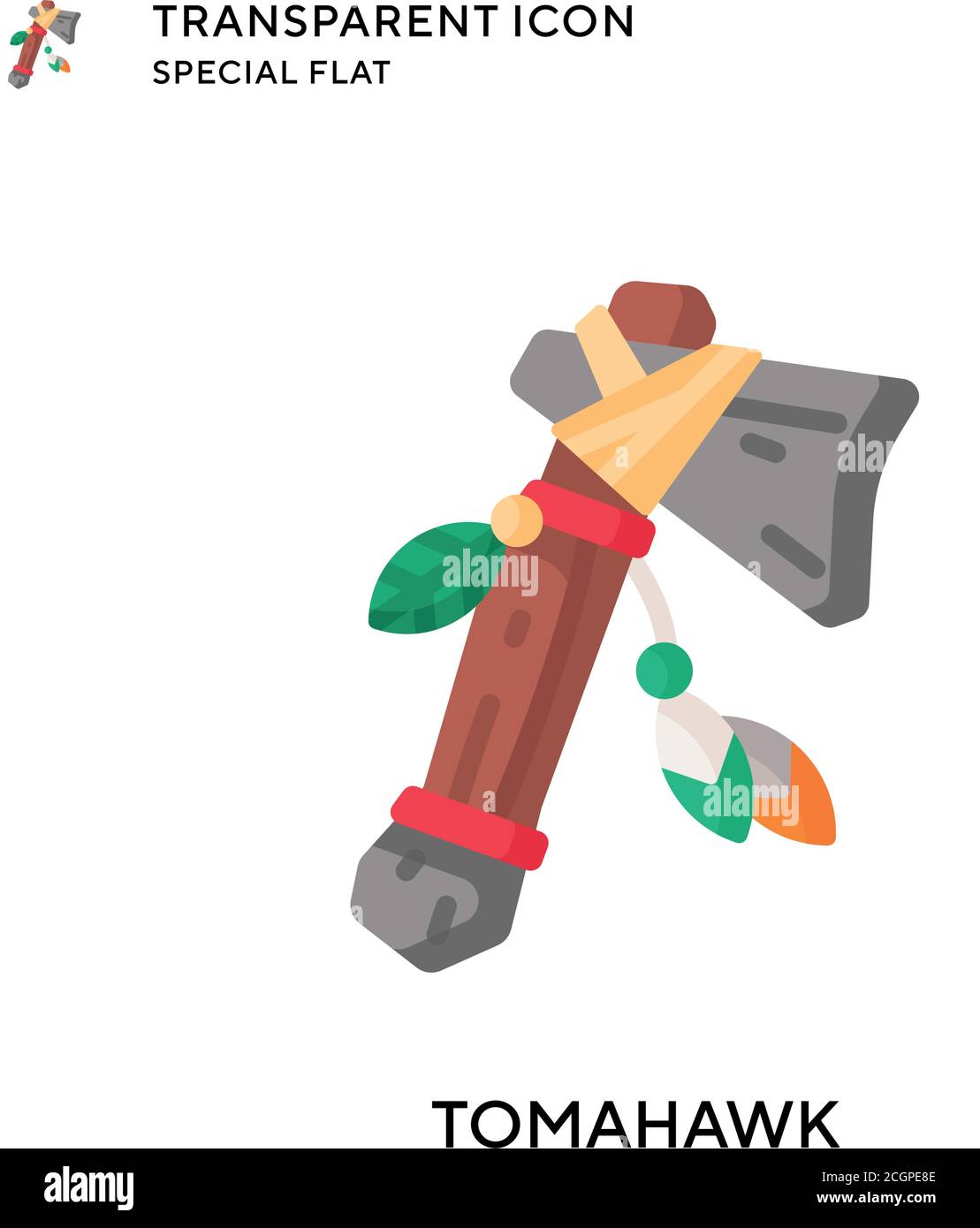 Tomahawk vector icon. Flat style illustration. EPS 10 vector Stock ...