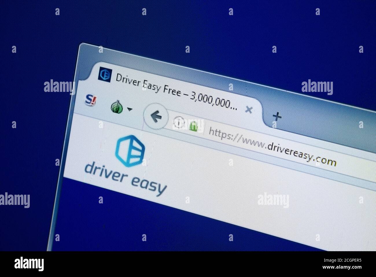 Ryazan, Russia - August 26, 2018: Homepage of Driver Easy website on ...