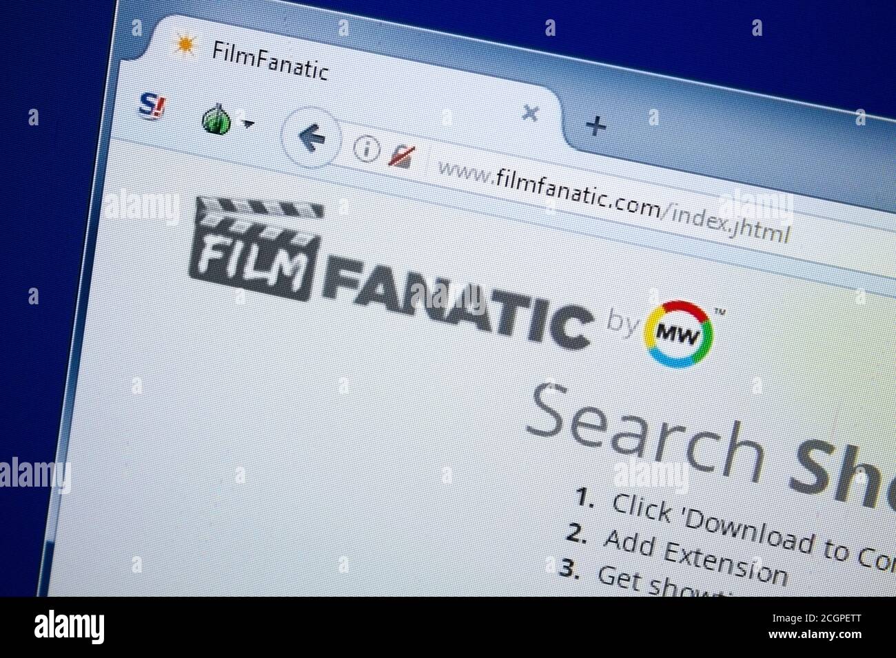 Ryazan, Russia - August 26, 2018: Homepage of Film Fanatic website on ...