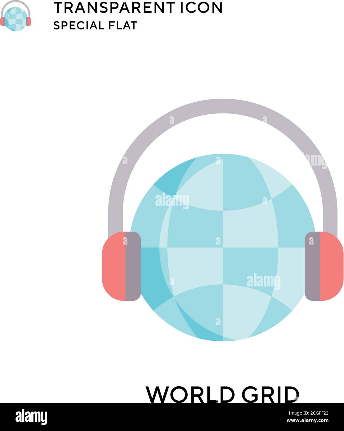 World grid vector icon. Flat style illustration. EPS 10 vector Stock ...