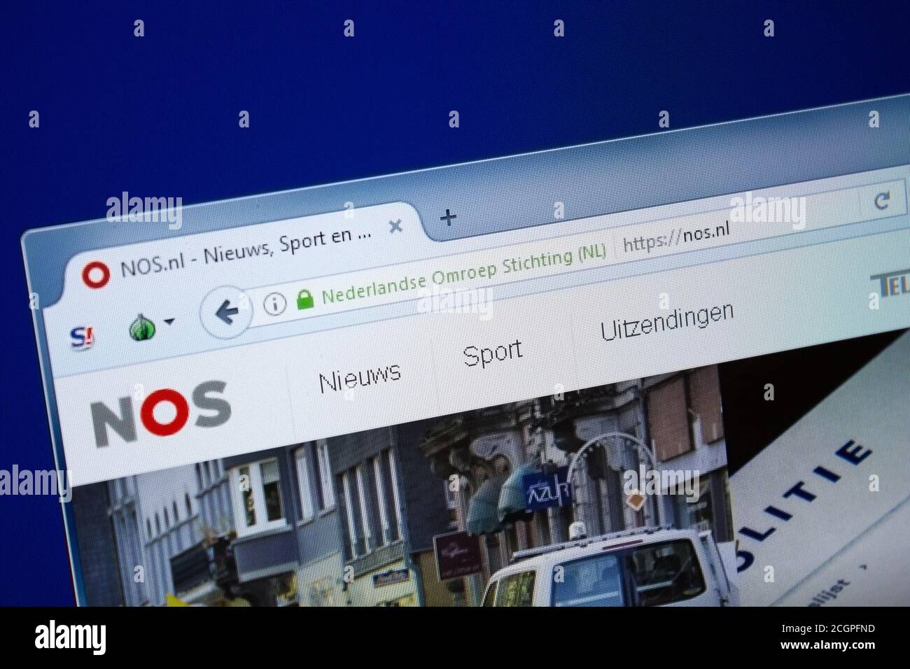 Ryazan, Russia - August 26, 2018: Homepage of Nos website on the ...