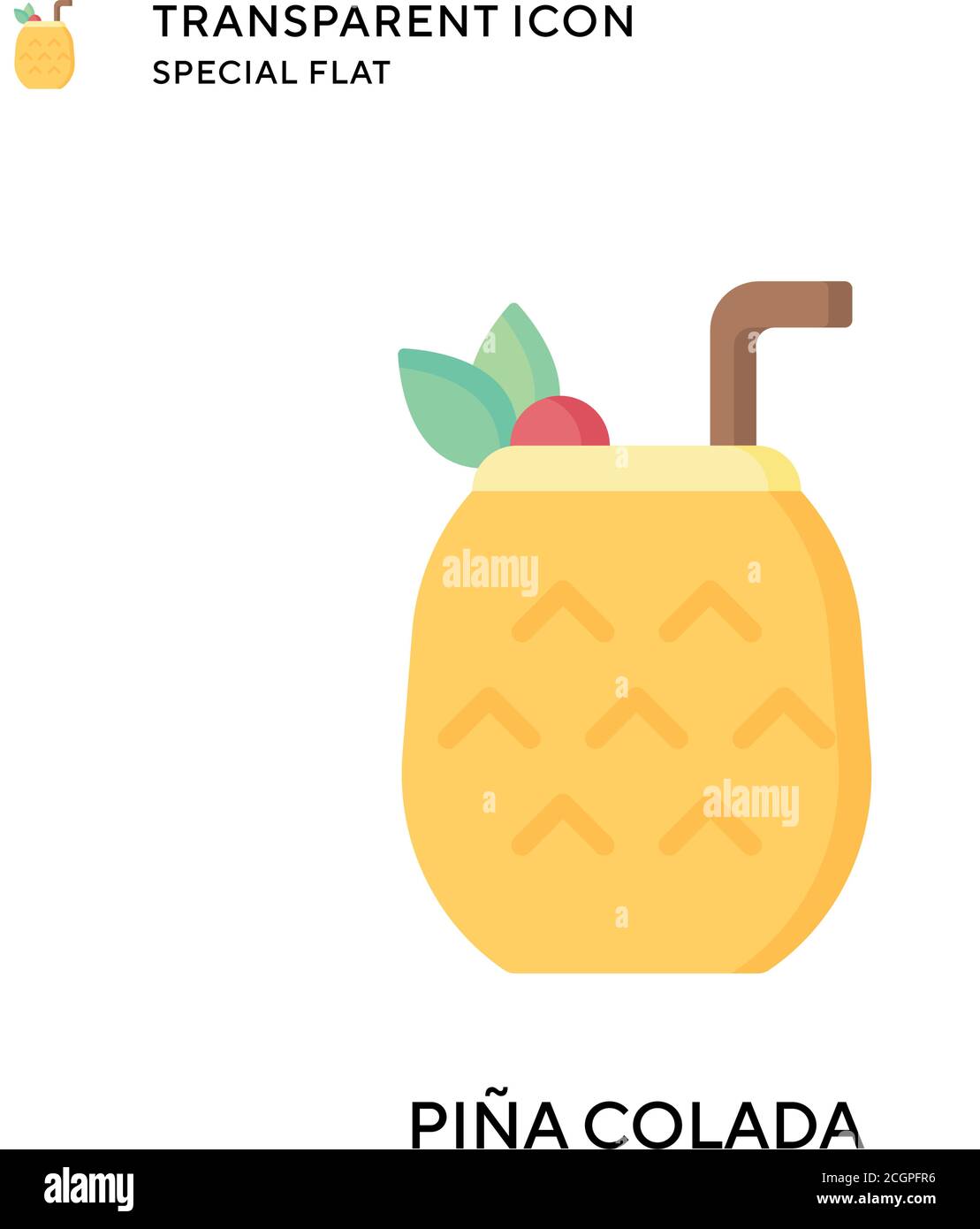 Pia colada vector vectors hi-res stock photography and images - Alamy