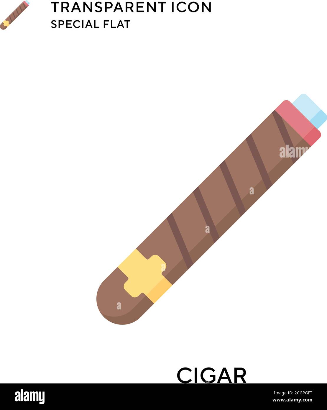 Cigar vector icon. Flat style illustration. EPS 10 vector Stock Vector ...