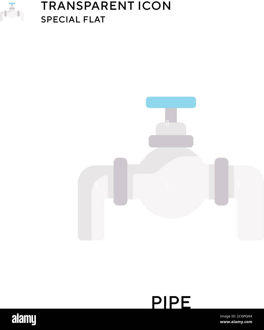 Pipe vector icon. Flat style illustration. EPS 10 vector Stock Vector ...