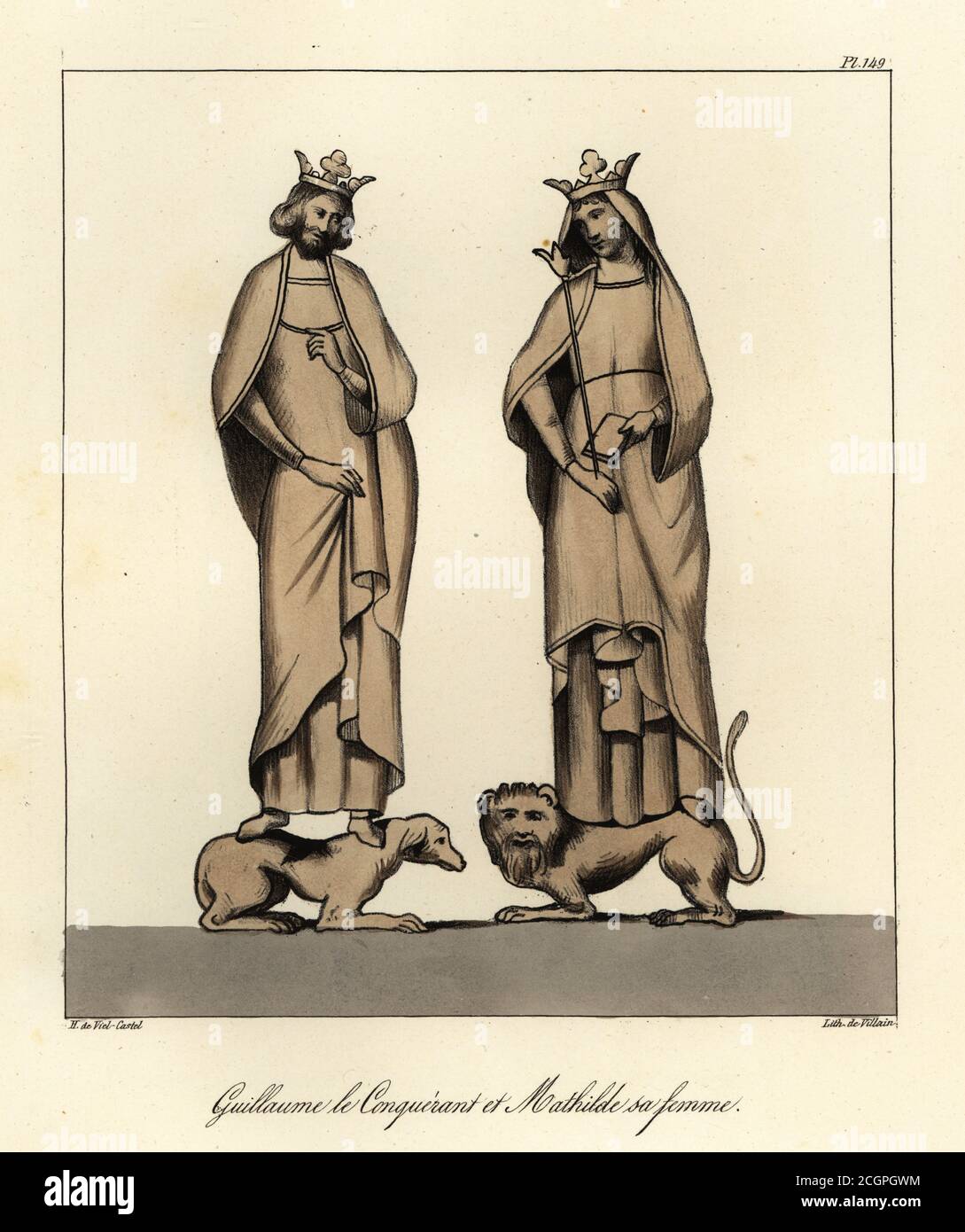 Medieval King And Queen Painting