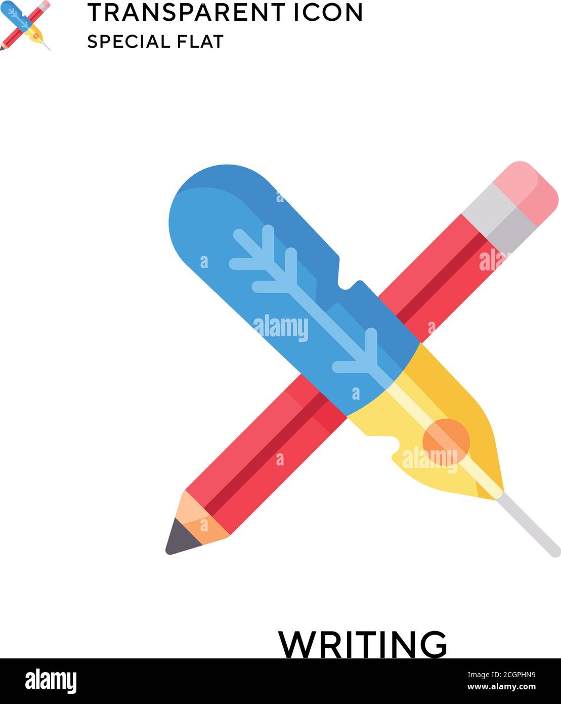 Journalist writing notes Stock Vector Images - Alamy