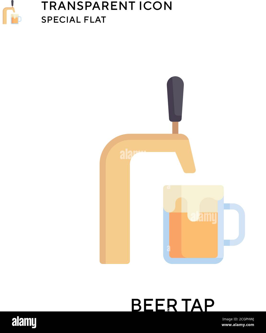 Beer pump illustration Stock Vector Images - Alamy