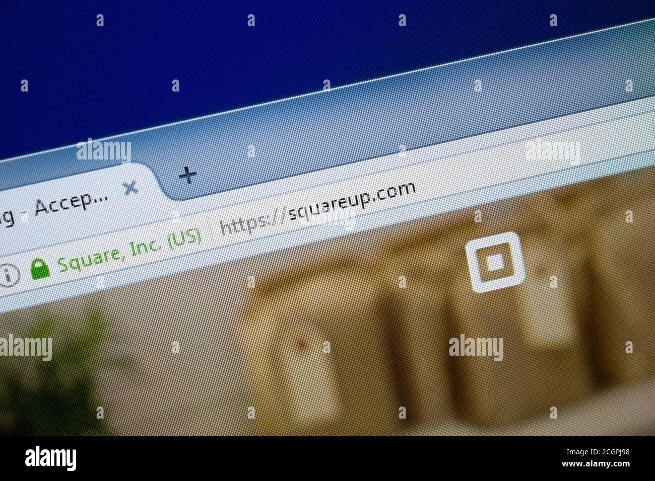 Ryazan, Russia - August 26, 2018: Homepage of Square Up website on the ...