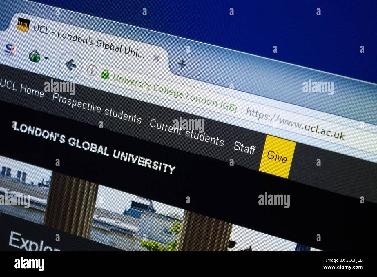 Ryazan, Russia - August 26, 2018: Homepage of Ucl website on the ...