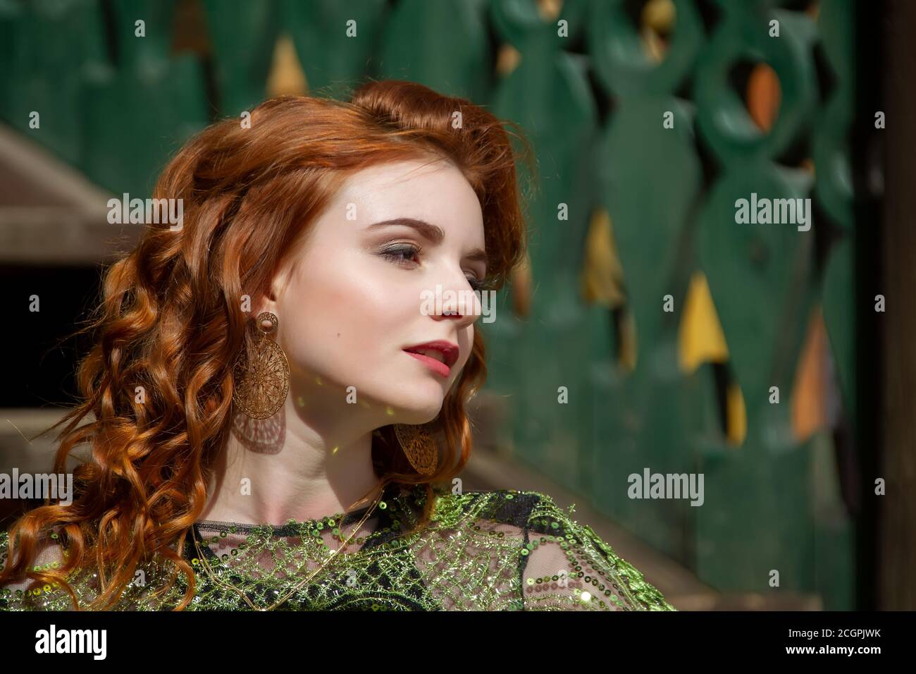 Beautiful Red haired Girl Stock Photo Alamy beautiful-red-haired-girl-stock-photo-alamy