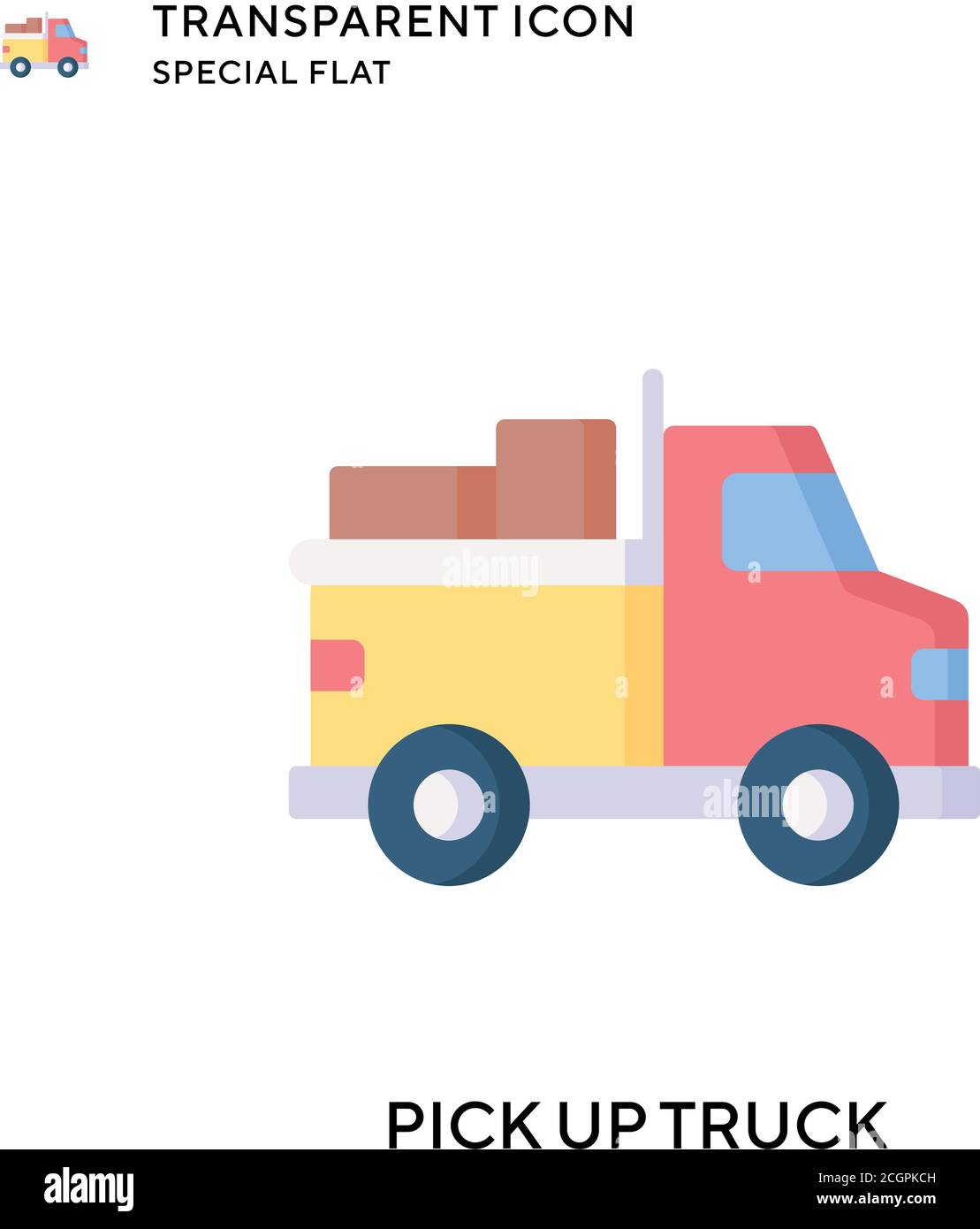 Pick up truck top view Stock Vector Images - Alamy