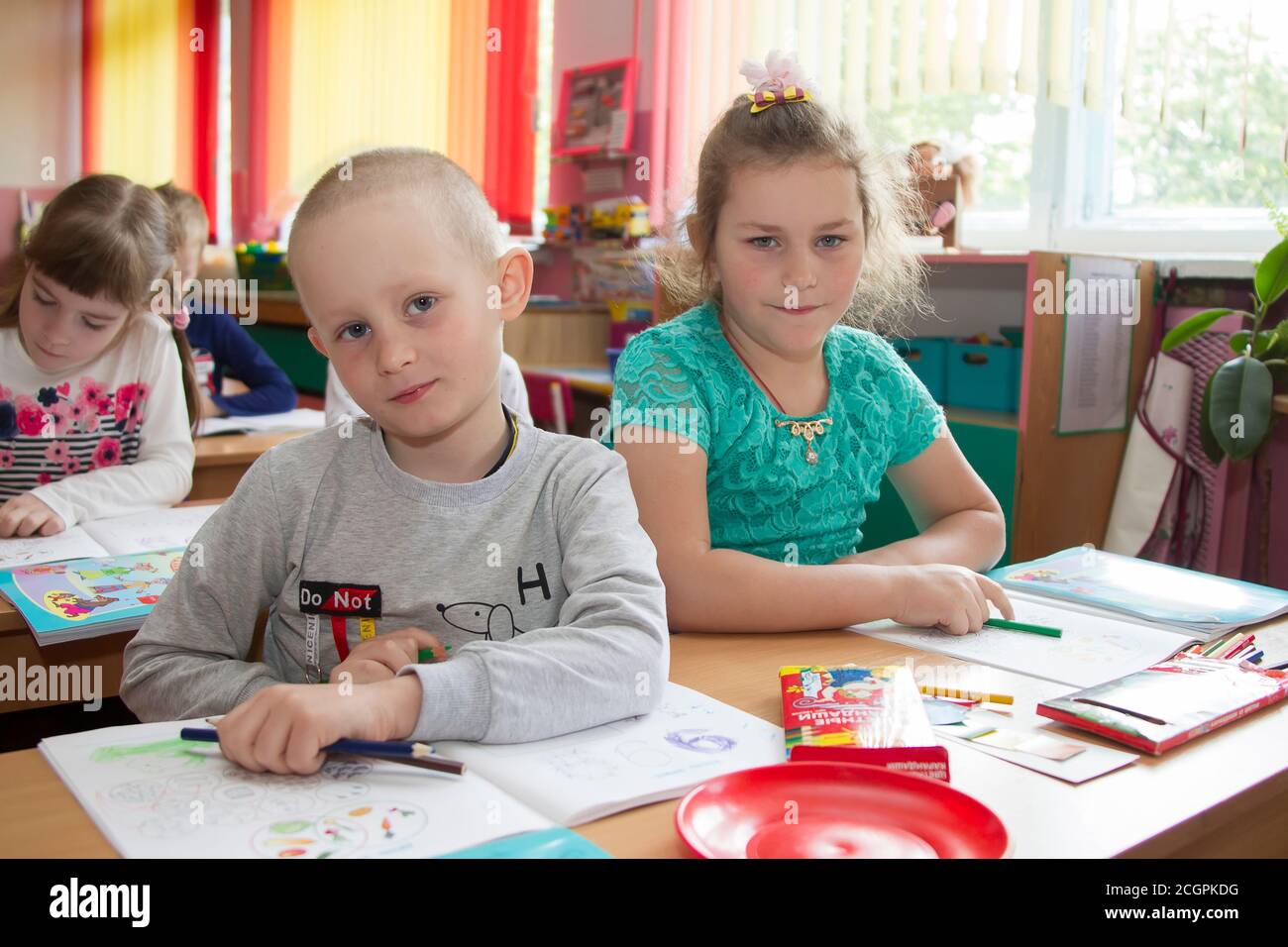 Preschool classroom paintings hi-res stock photography and images - Alamy