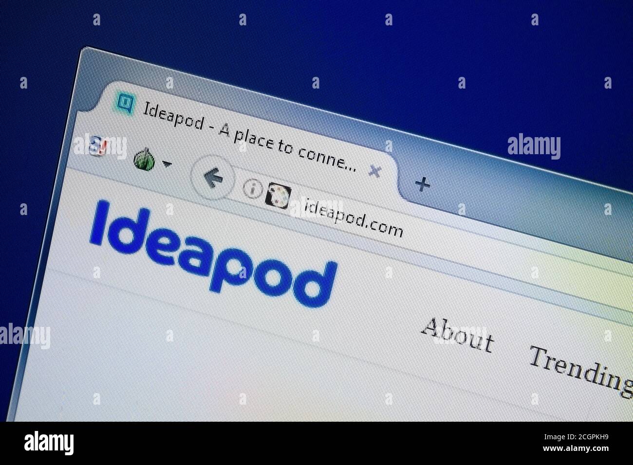 Ryazan, Russia - August 26, 2018: Homepage of Idea Pod website on the ...