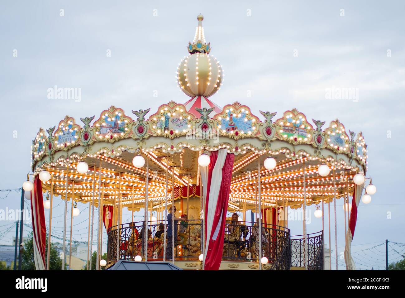 Merry go round spinning wheel hi-res stock photography and images - Alamy