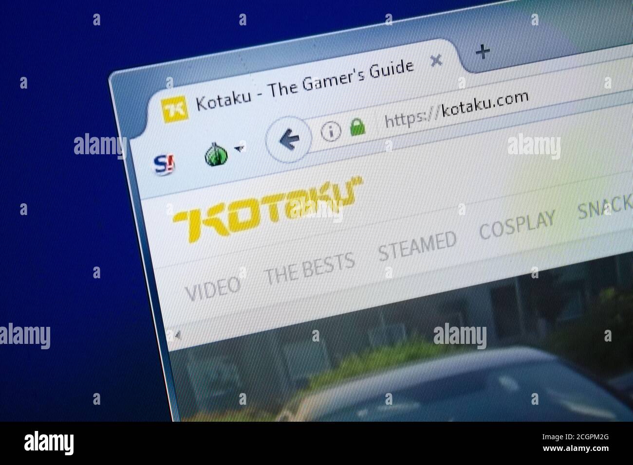 Ryazan, Russia - August 26, 2018: Homepage of Kotaku website on the ...